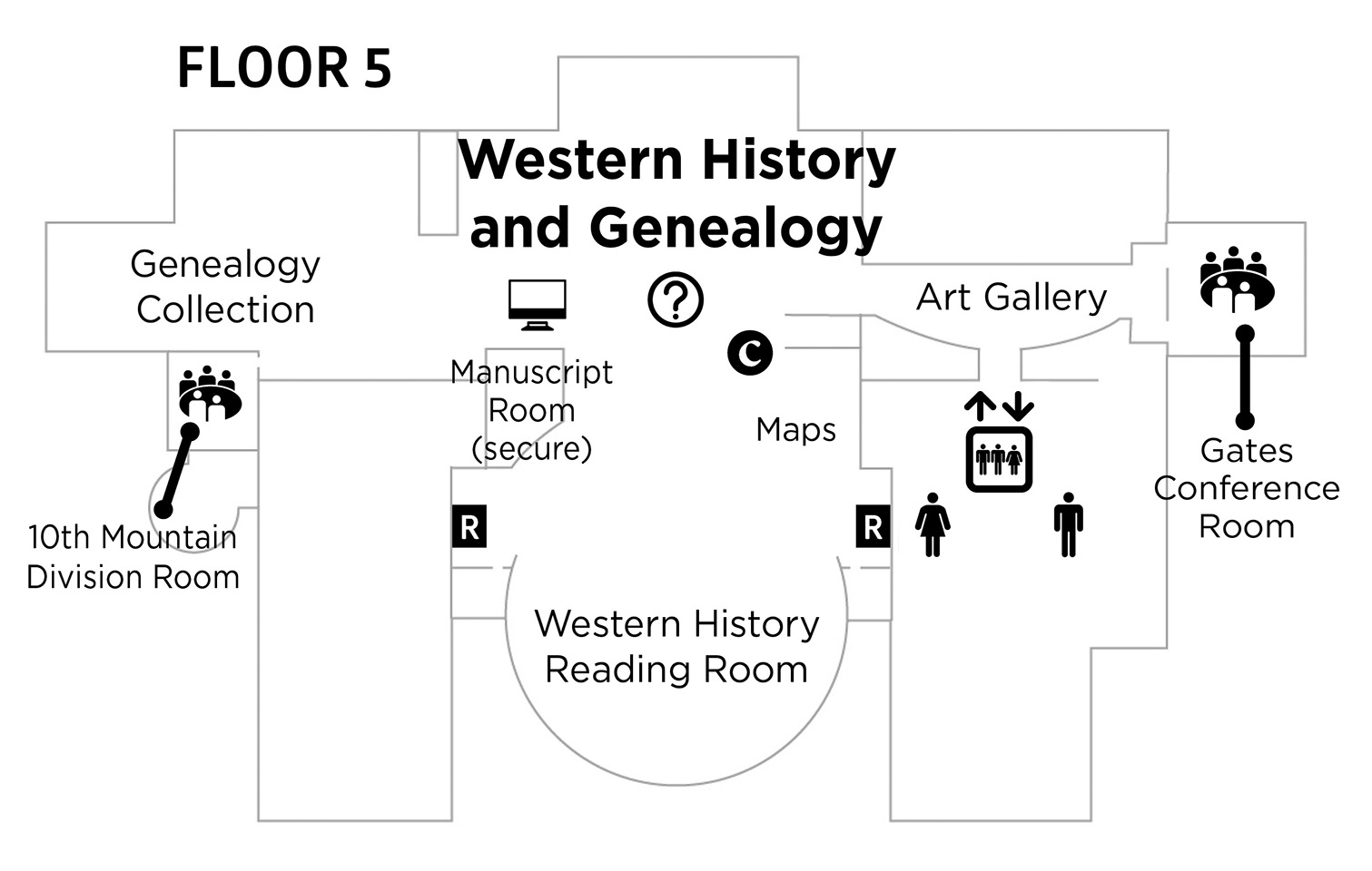 Central Library Maps and Call Number Guide | Denver Public Library